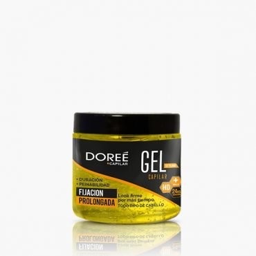 874 - Gel DOREE Pote 250 g. Fijacion Prolongada (Amarillo)